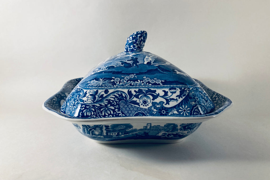 Spode - Italian - Blue (Old Backstamp) - Vegetable Tureen – The China ...