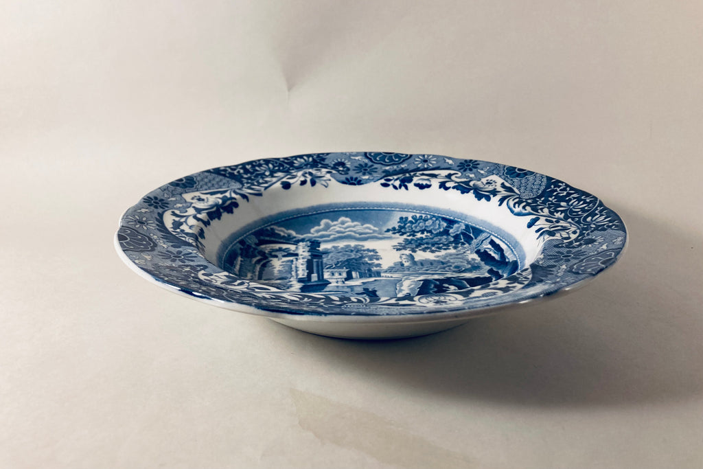Spode - Italian - Blue (Old Backstamp) - Rimmed Bowl - 9" – The China ...