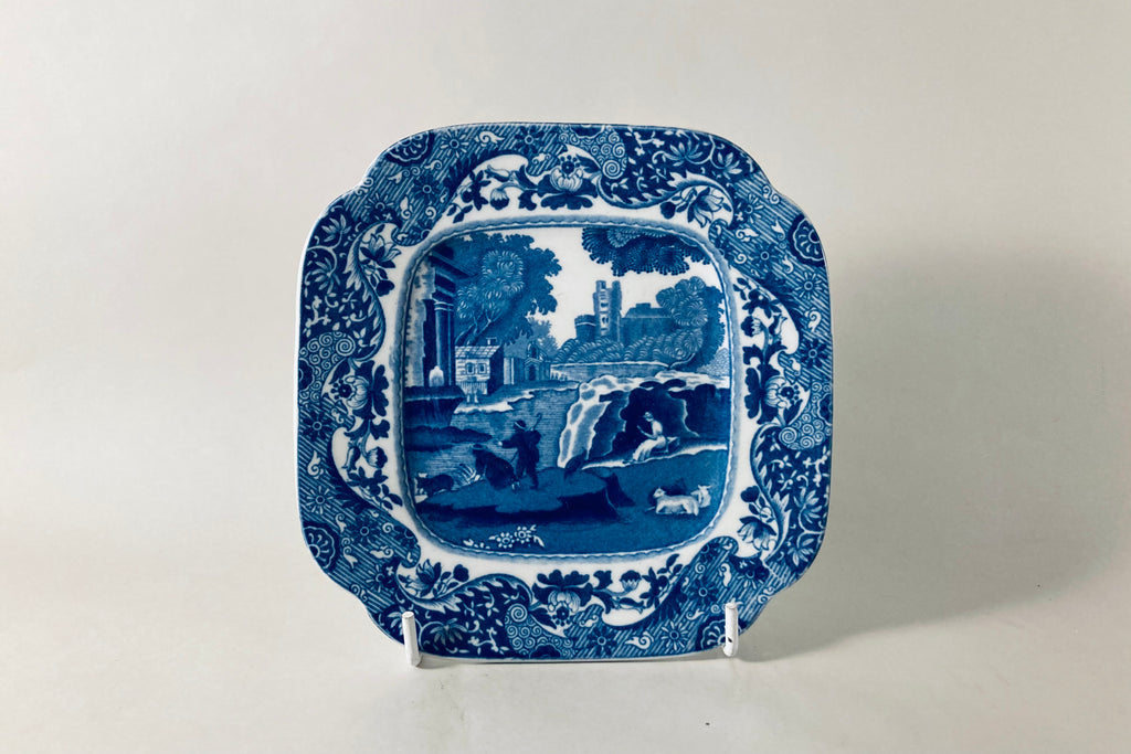 Spode - Italian - Blue (Old Backstamp) - Side Plate - 5 7/8" - Square ...