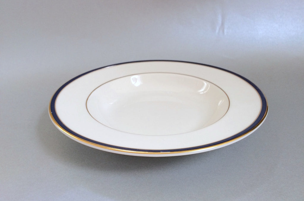 Royal Doulton - Oxford Blue - Rimmed Bowl - 9" – The China Village